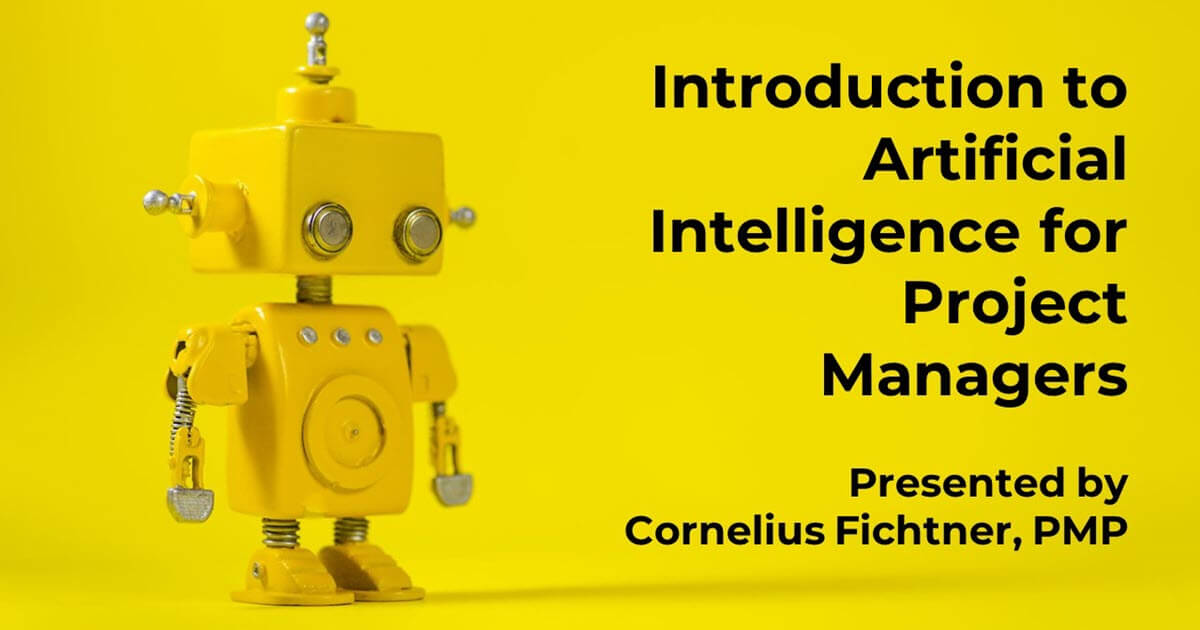 Introduction To Artificial Intelligence For Project Managers